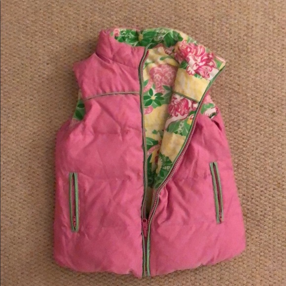 Lilly Pulitzer | Jackets & Coats | Lilly Pulitzer Girls Reversible Vest ...